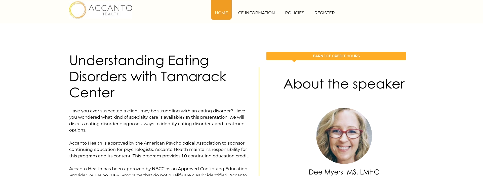 Understanding Eating Disorders with Tamarack Center